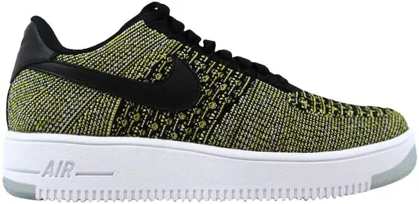 Nike Air Force 1 Flyknit Low Sneakers - Black/blue Tint