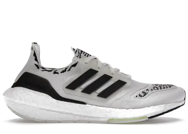 Adidas Ultra Boost 22 Zebra - Non Dyed/core Black/almost Lime