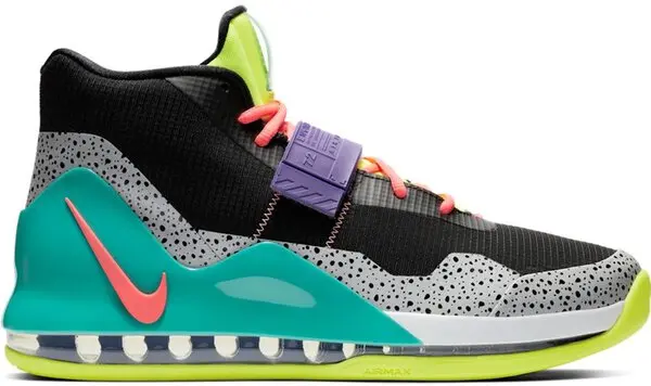 Nike Force Max Sneakers - Black/volt/new Green