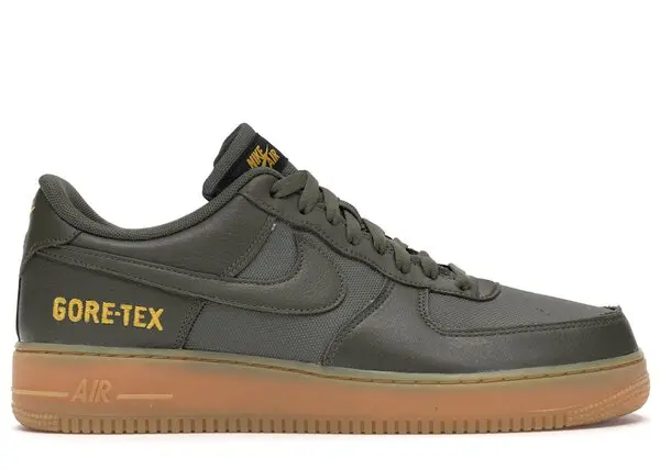 Nike Air Force 1 Low Gore-tex Sneakers - Medium Olive/sequoia/gold