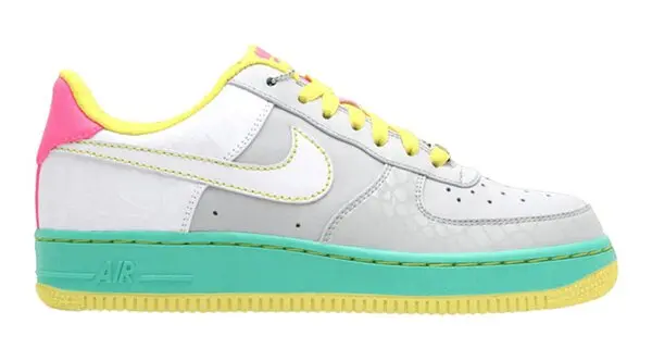 Nike Air Force 1 Premium Reflector Sneakers - Neutral Grey/white/azure