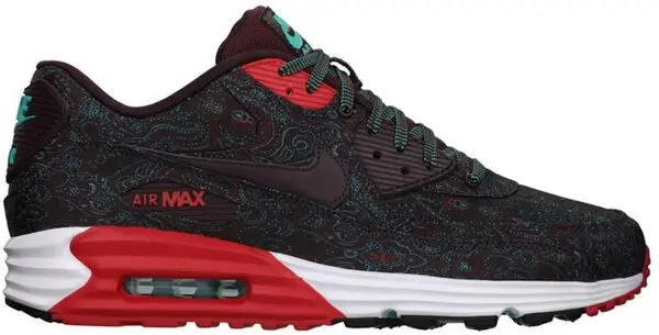Nike Air Max Lunar90 Sneakers - Deep Burgundy/challenge Red/fuchsia Force