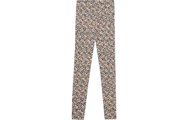 Burberry Madden Monogramprint Highrise Stretchwoven Leggings