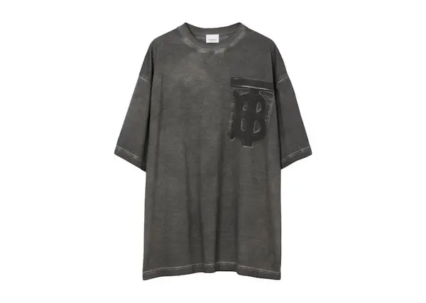 Burberry Monogram Motif Cotton Oversized T-shirt