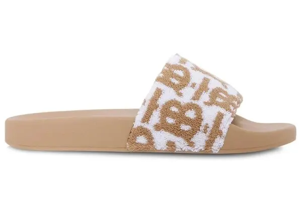Burberry Monogram Furley Slide - Beige