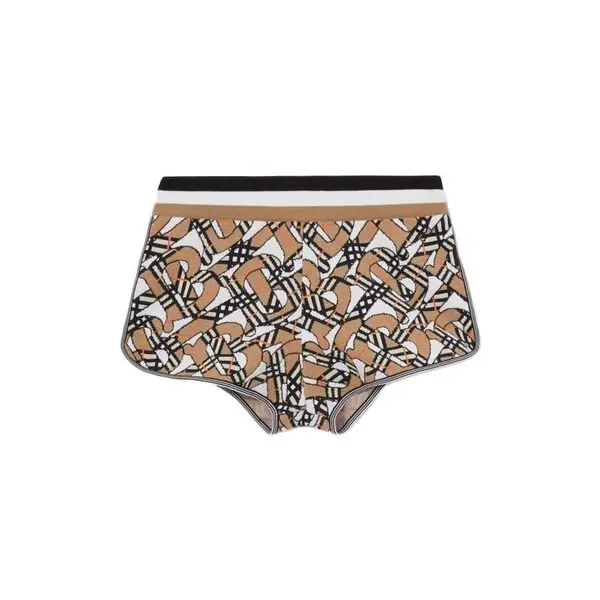 Burberry Monogram Wool Blend Shorts