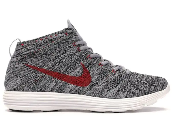 Nike Lunar Flyknit Chukka Sneakers - Wolf Grey/black