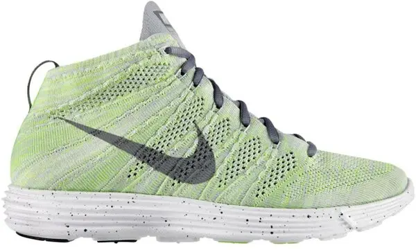Nike Lunar Flyknit Chukka Sneakers - Wolf Grey/cool Grey/electric Green