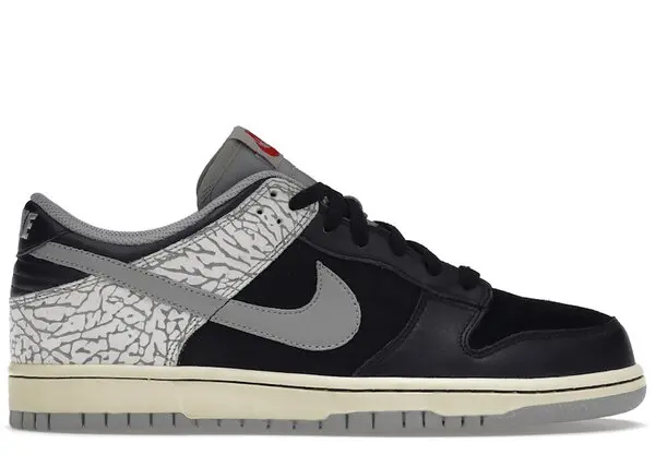 Nike Dunk Low Jpack Cement Sneakers - Black/medium Grey/neutral Grey