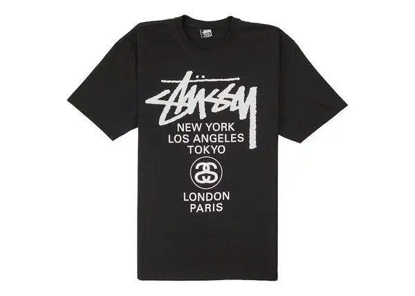 StÜssy World Tour T-shirt - Black