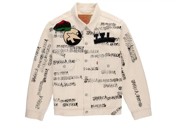 StÜssy X Denim Tears X Our Legacy Ttl Denim Jacket - White