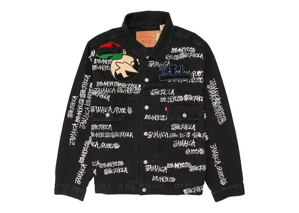 StÜssy X Denim Tears X Our Legacy Ttl Denim Jacket - Black