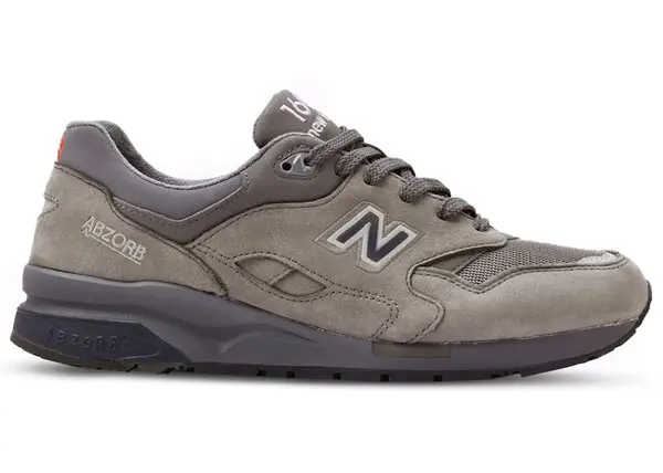 NEW BALANCE 1600 Sneakers - Dark Grey/shadow Grey/red