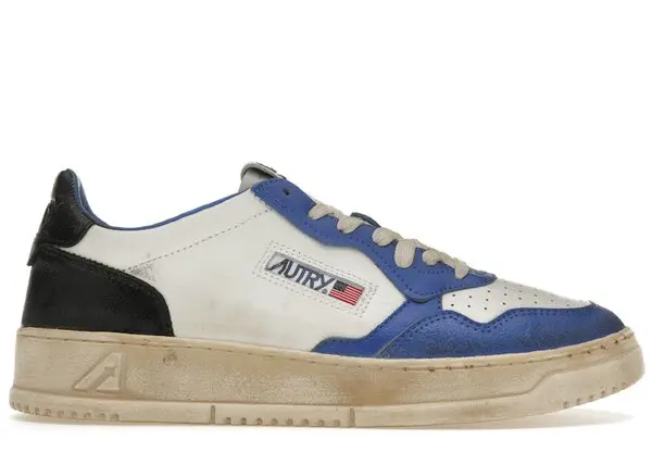 AUTRY Medalist Leather Low Distressed Sneakers
