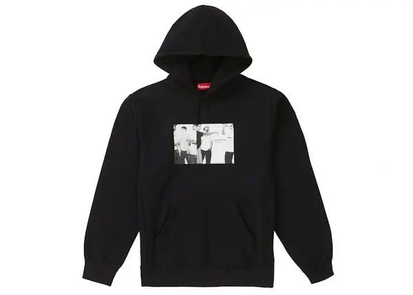 Supreme Classic Ad Hooded Sweatshirt - Black