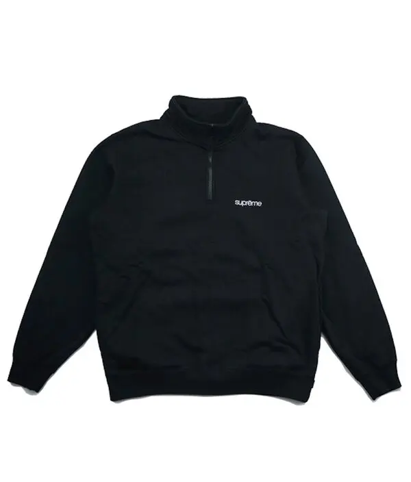 Supreme Blocked Half Zip Sweatshirt - Black