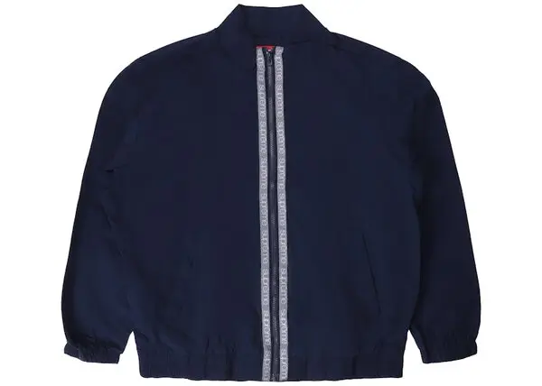 Supreme Classic Logo Taping Track Jacket - Navy Blue