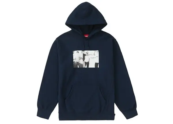 Supreme Classic Ad Hooded Sweatshirt - Navy Blue