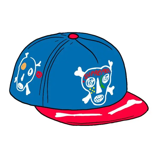Supreme Clayton Patterson Skulls 5-panel Cap - Royal