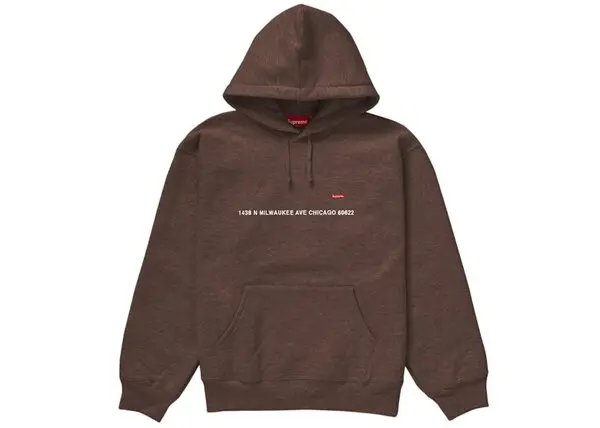 Supreme Small Box Hooded Sweatshirt - Dark Brown