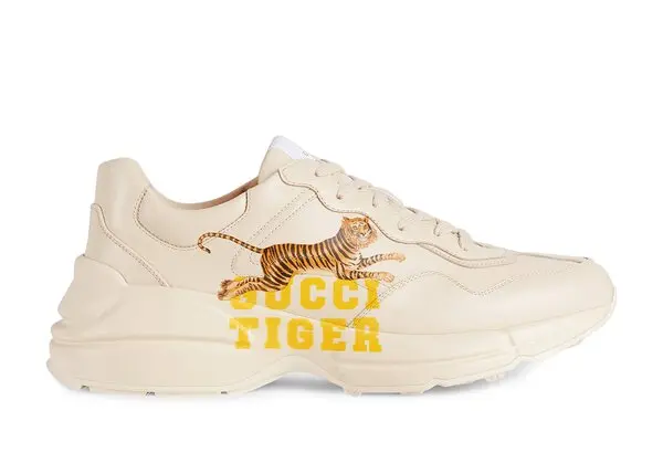 Gucci Rhyton Tiger Sneakers - Ivory