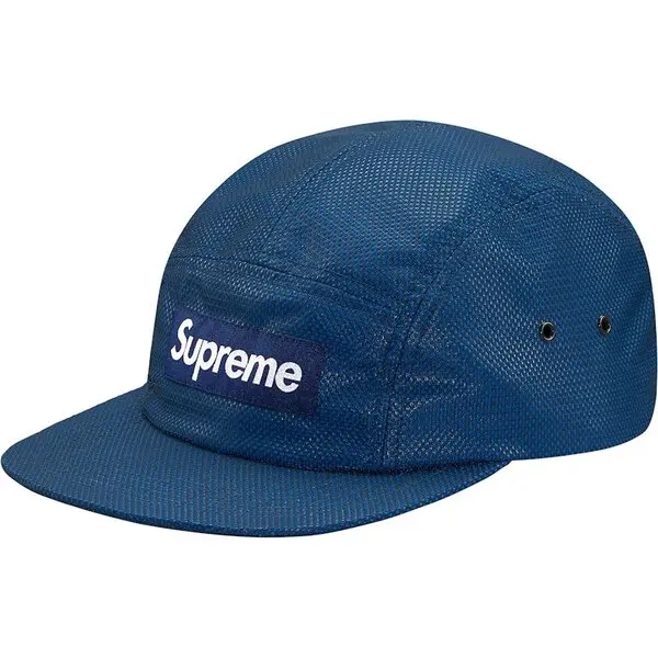 Supreme Bonded Mesh Camp Cap - Blue