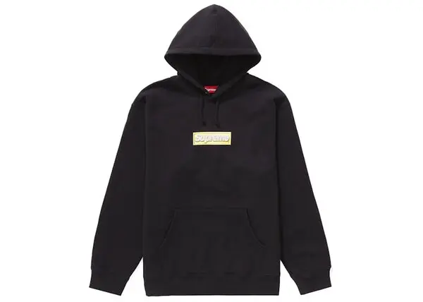 Supreme Bling Box Logo Hooded Sweatshirt - Black