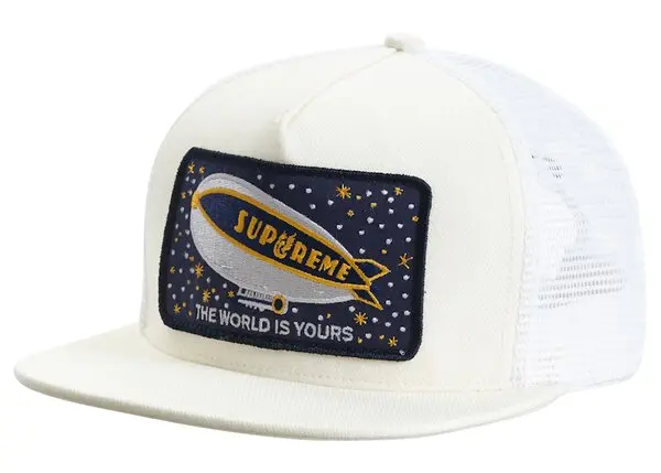 Supreme Blimp Mesh Back 5-panel Cap - White