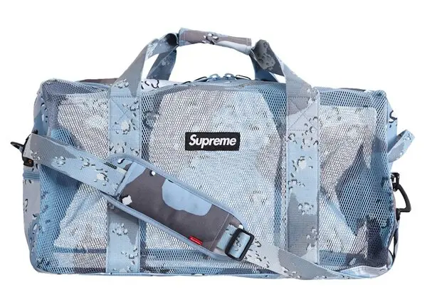 Supreme Big Duffle Bag - Blue Chocolate Chip Camo