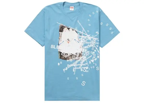 Supreme Bless Observed In A Dream Tee Shirt - Light Slate