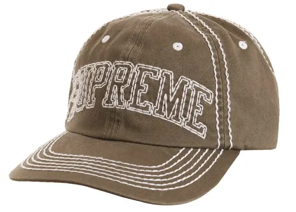 Supreme Big Stitch 6-panel Cap - Olive
