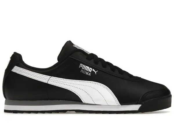 PUMA Roma Basic Sneakers - Black/white/puma Silver