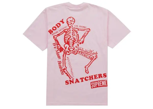 Supreme Body Snatchers Tee Shirt - Light Pink