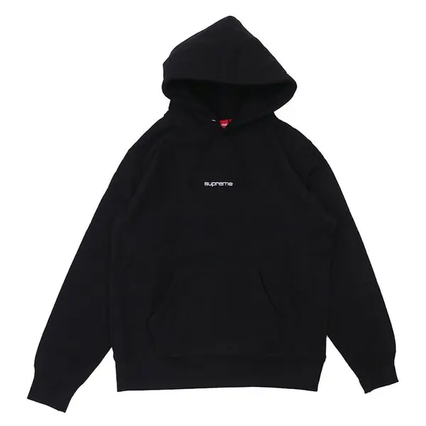 Supreme Compact Logo Hoodie - Black