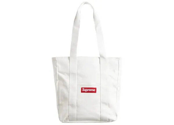 Supreme Canvas Tote - White