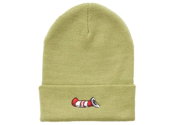 Supreme Cat In The Hat Beanie - Light Olive