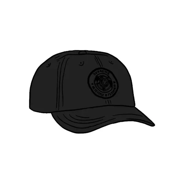 Supreme Compass 6-panel Cap - Black