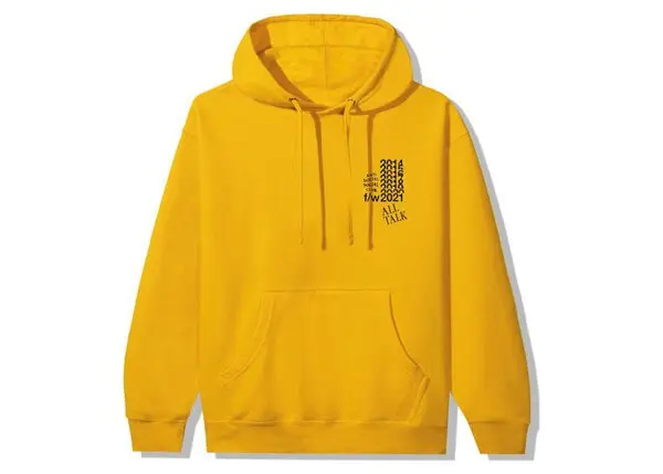 ANTI SOCIAL SOCIAL CLUB All Talk On A Blog Hoodie - Gold