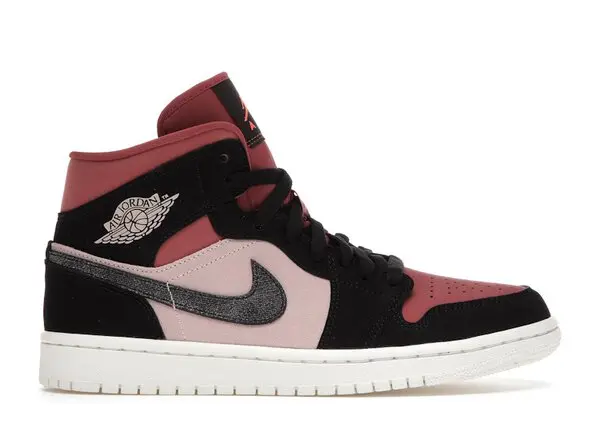 JORDAN 1 Mid Sneakers - Particle Beige/black/canyon Rust