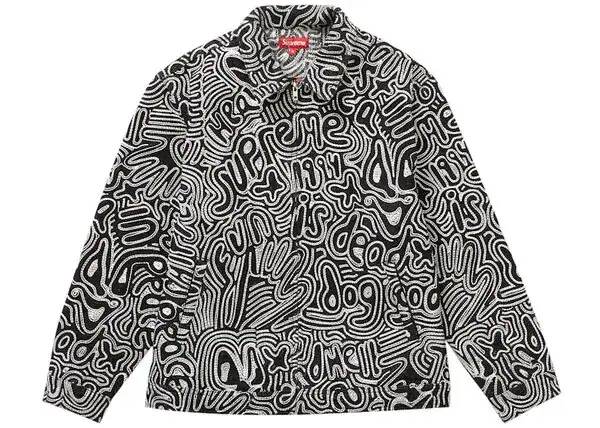 Supreme Chainstitch Denim Jacket - Black | Editorialist