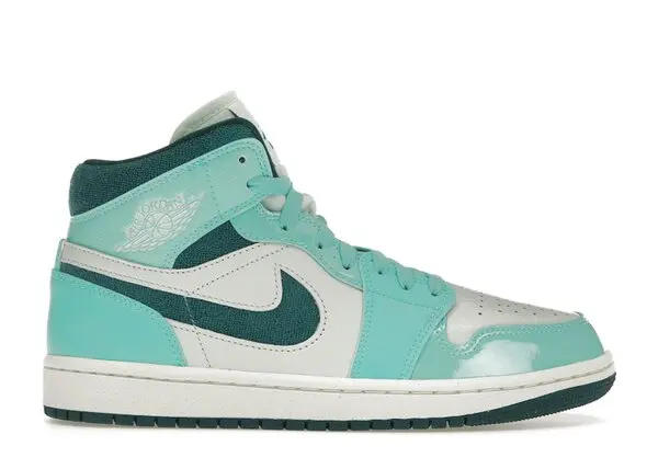 JORDAN 1 Mid Chenille - Bleached Turquoise/sky Blue J Teal/barely Green Sail