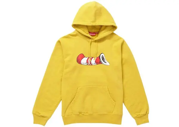 Supreme Cat In The Hat Hooded Sweatshirt - Mustard