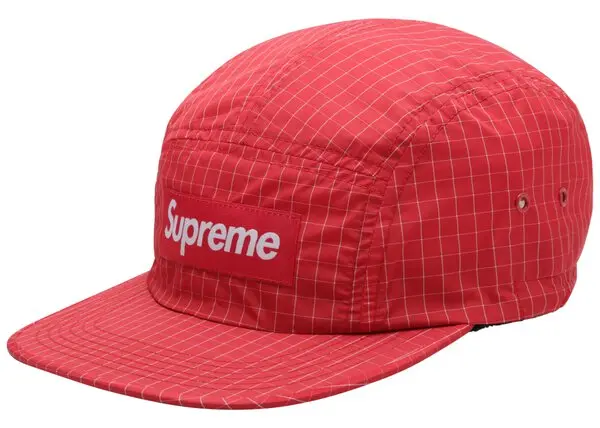 Supreme Contrast Ripstop Camp Cap - Red