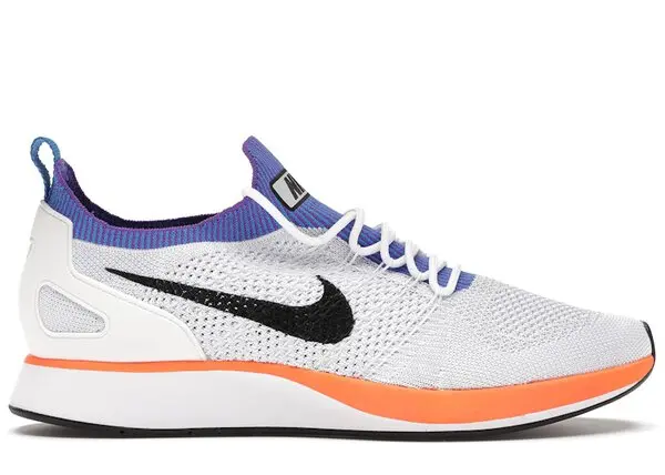 Nike Mariah Flyknit Racer Sneakers - White/hyper Crimson/pure Platinum