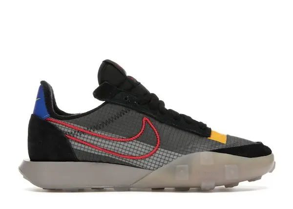 Nike Waffle Racer 2x Sneakers - Black/enigma Stone/solar Flare