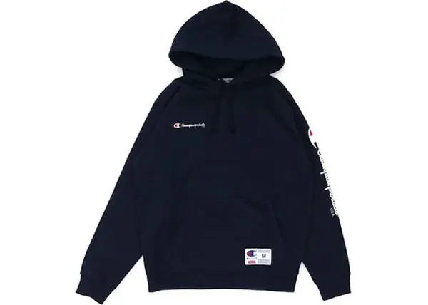 Supreme Champion Hooded Sweatshirt - Navy Blue
