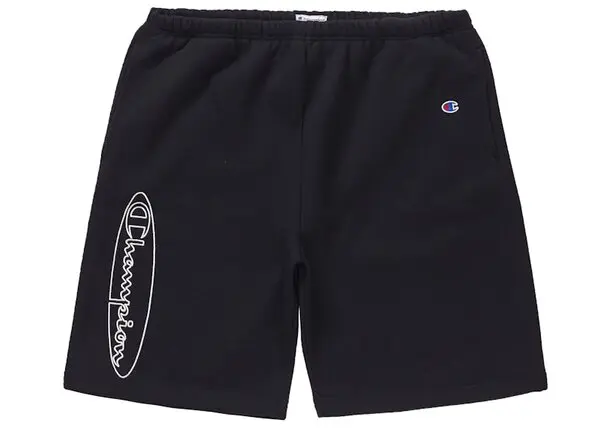 Supreme Champion Outline Sweatshort - Black