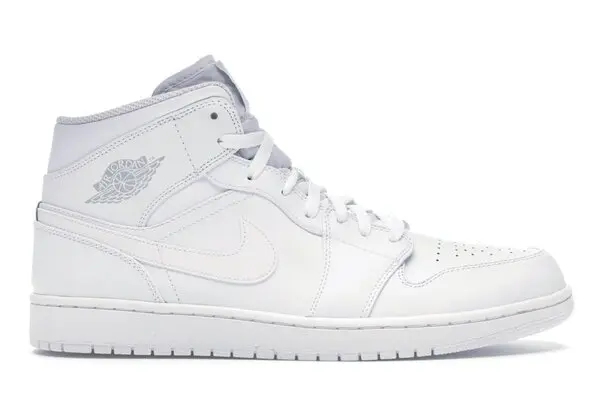JORDAN 1 Mid Sneakers - White/pure Platinum