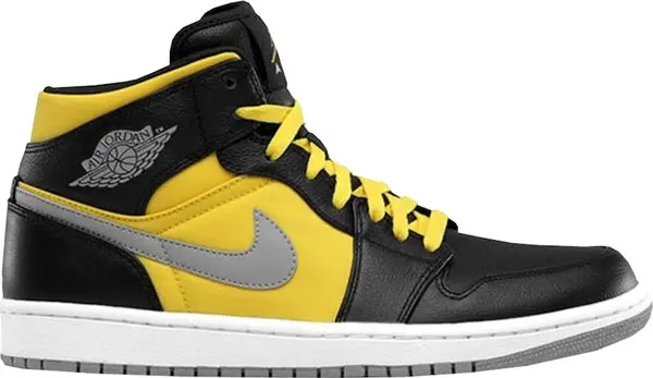 JORDAN 1 Phat Mid Sneakers - Black/stealth/speed Yellow