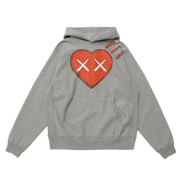 KAWS X Human Made #1 Pizza Hoodie - Grey